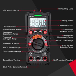 Jual HABOTEST HT113 Multimeter Digital 600V AC/DC Detektor Tegangan ...