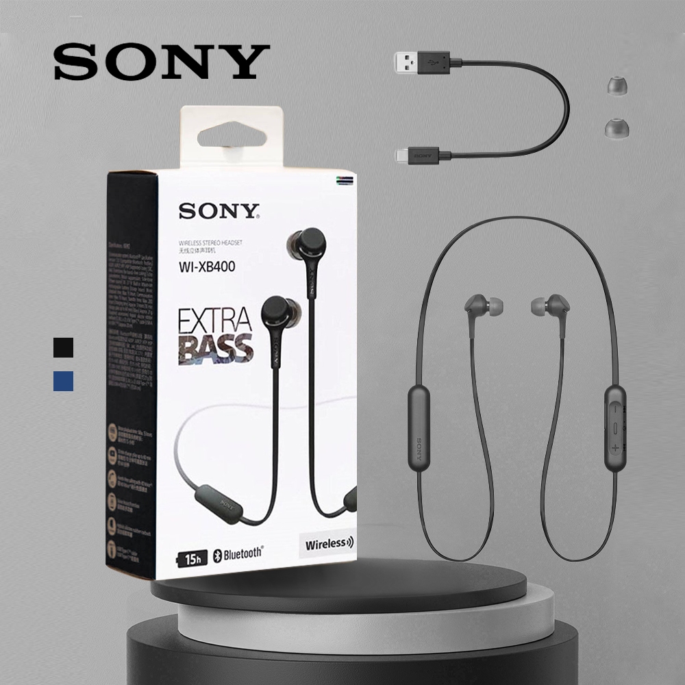Jual Sony Earphone WI-XB400 Wireless In-Ear Extra Bass Headset ...
