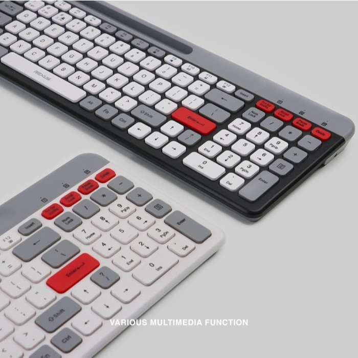 Jual Rexus Mosaic KB02 Keyboard Dual Connection Wireless & Bluetooth ...