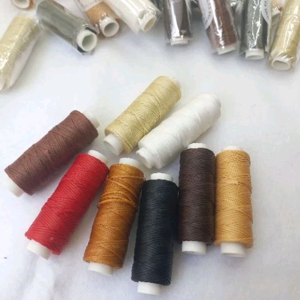 Jual Benang Jahit Kerajinan Kulit Galaces Flat Polyester Waxed Thread 0 ...