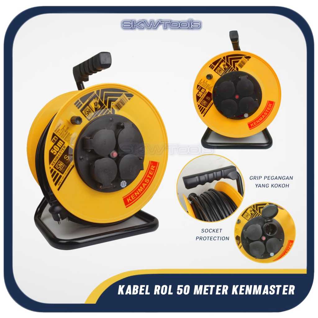 Jual Kabel Roll Heavy Duty 50 meter Kenmaster - Kabel roll / Kabel box ... Jual Kabel Roll Heavy Duty 50 meter Kenmaster - Kabel roll / Kabel box ...
