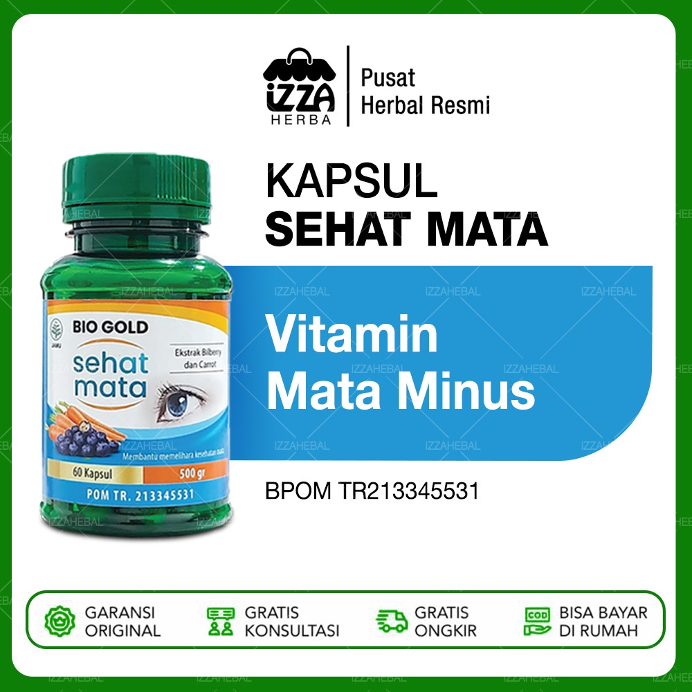 Jual VITAMIN MATA MINUS PLUS SILINDER BIOGOLD SEHAT MATA KAPSUL Katarak ...
