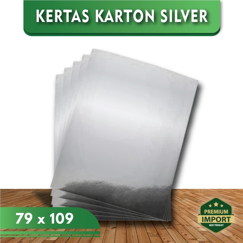 Jual Karton Silver - Kertas Silver - Karton Silver - 79x109 cm (Plano ...