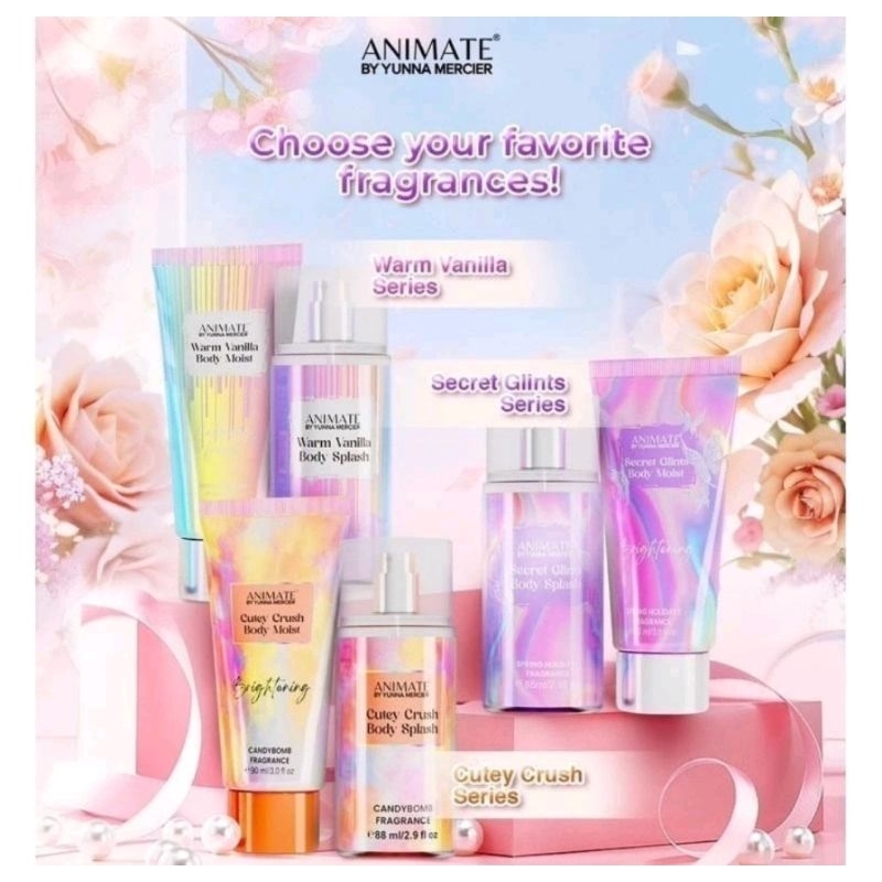 Jual ANIMATE BY YUNNA MERCIER 2IN1 BODY SPLASH + BODY MIST SECRET ...