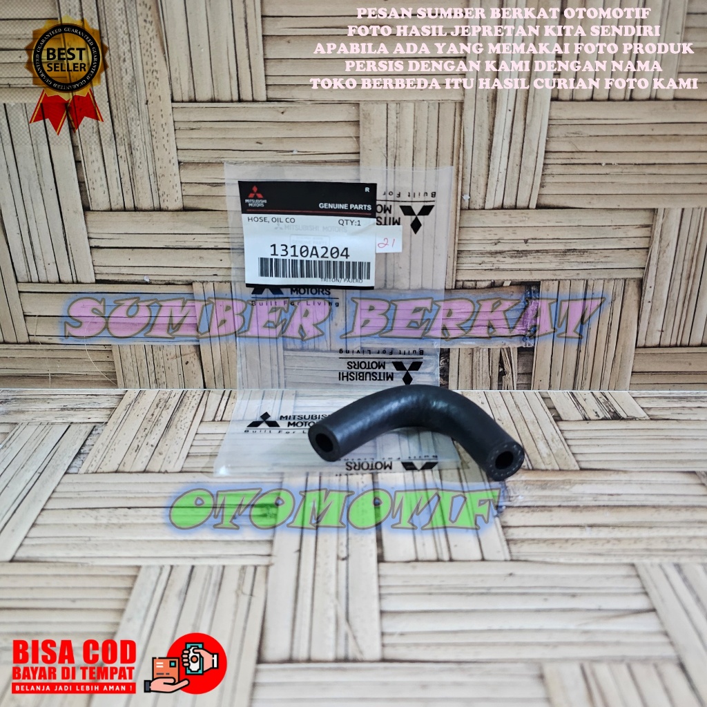 Jual PIPA SELANG KARET OLI KULER COLLER KECIL MITSUBISHI TRITON PAJERO ...