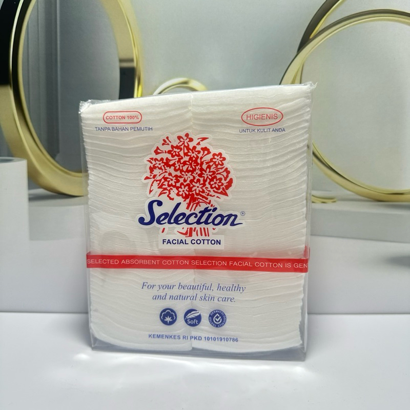 Jual Kapas Kotak Pembersih Wajah Facial Cotton Selection 35gr | Shopee ...