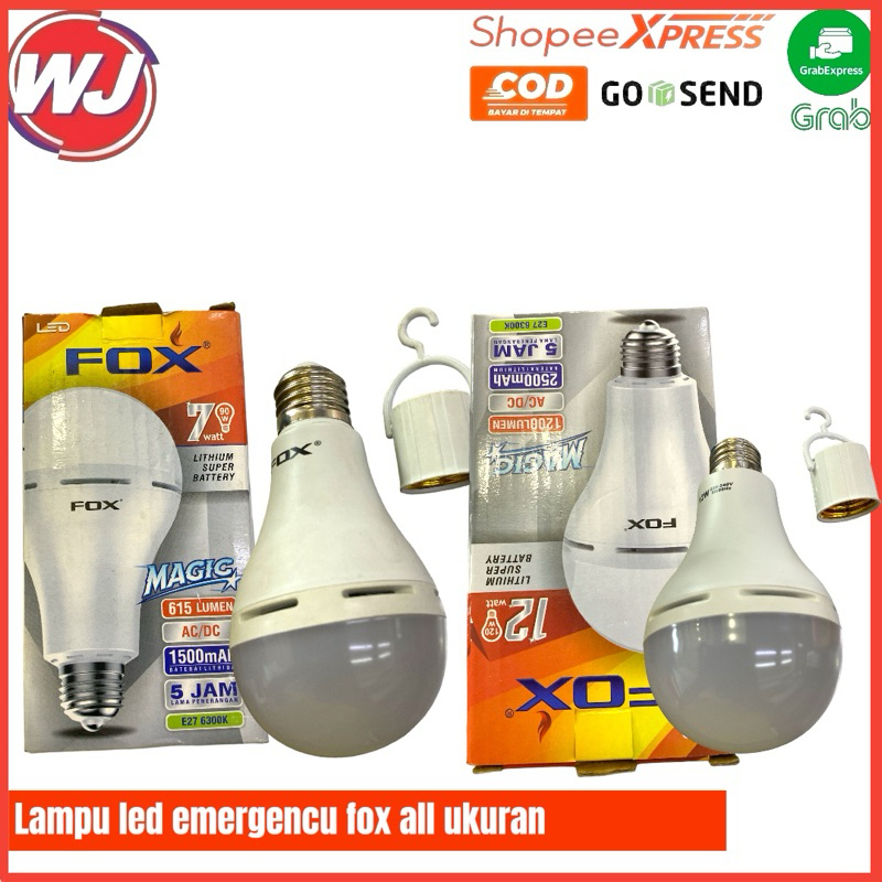Jual LAMPU LED EMERGENCY FOX ALL UKURAN | Shopee Indonesia