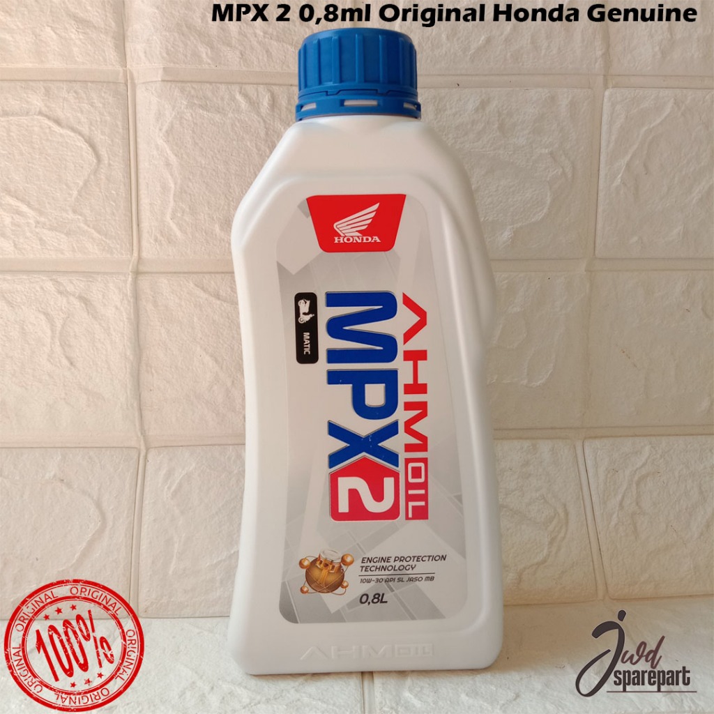 Jual Oli MPX2 800 ml AHM oil Matic 0.8L 10W-30 Original Honda Genuine ...