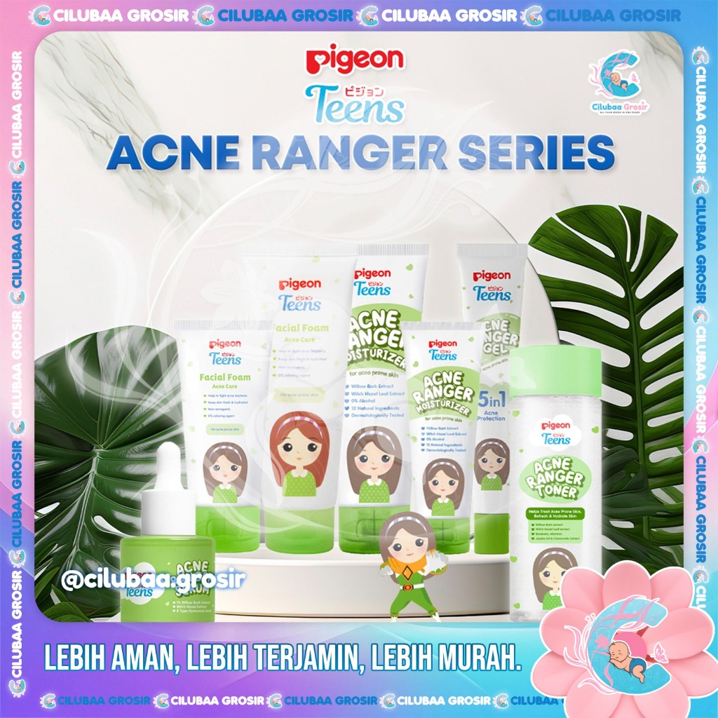 Jual PIGEON Tenns Acne Ranger Toner 95ml || Gel 15ml || Moisturizer ...