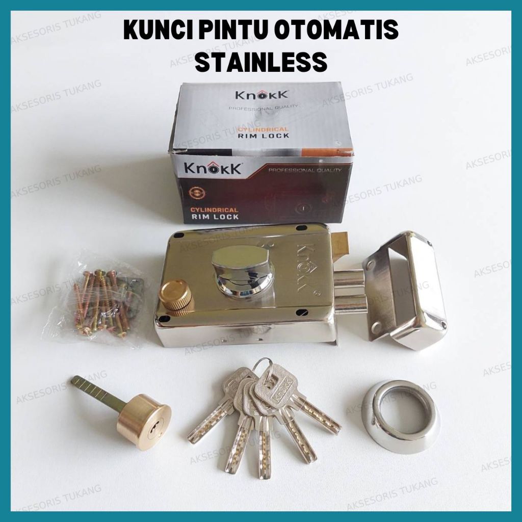 Jual Kunci Pintu Gerbang Otomatis Stainless Kunci Kodok Pengunci Kunci ...