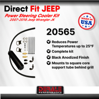 Jual DERALE Direct Fit 2007-2018 Jeep Wrangler JK Power Steering Cooler ...