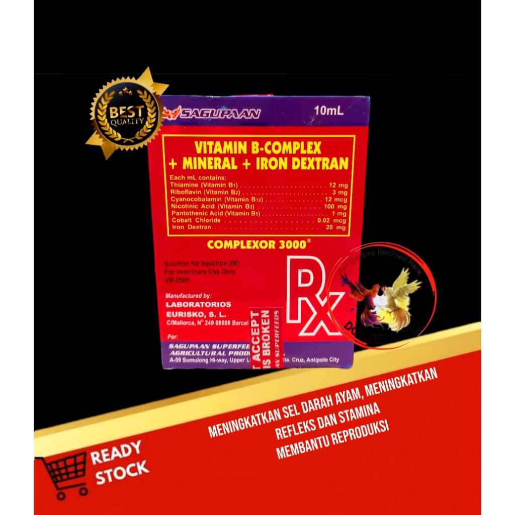 Jual COMPLEXOR 3000 Doping ayam injeksi | Shopee Indonesia