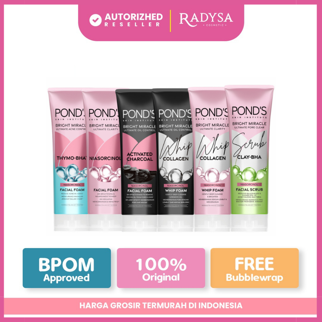 Jual 𝐑𝐀𝐃𝐘𝐒𝐀 - PONDS Pond's Facial Foam - Whip Foam - Facial Scrub ...
