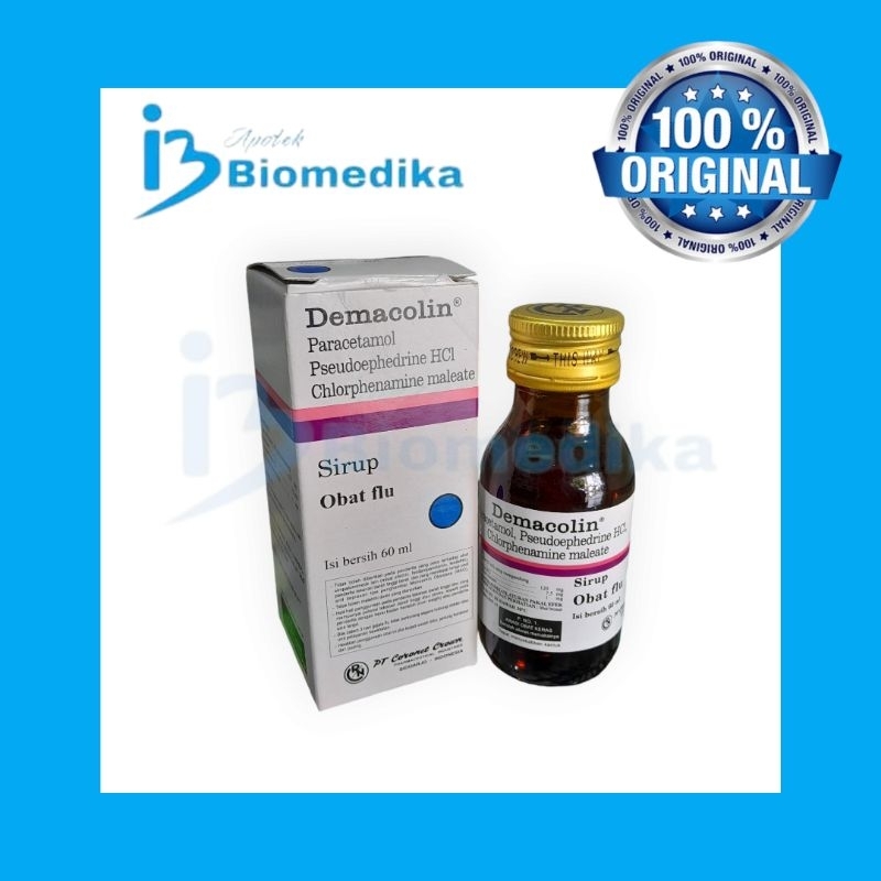 Jual Demacolin Sirup Obat Demam Pilek Anak 60 ml | Shopee Indonesia