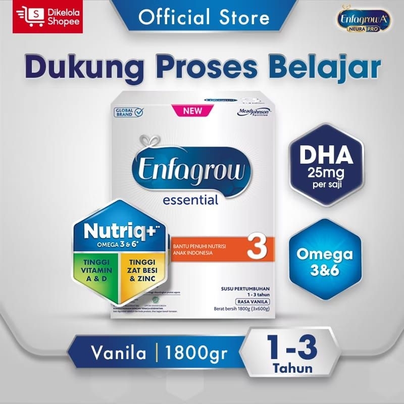 Jual ENFAGROW ESSENTIAL TAHAP 3 1800g Exp Sept 2026 Beli 2 Box Free Gift | Shopee Indonesia