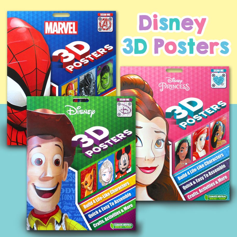 Jual Disney 3D Posters (Scan the QR code to see how to create your own ...