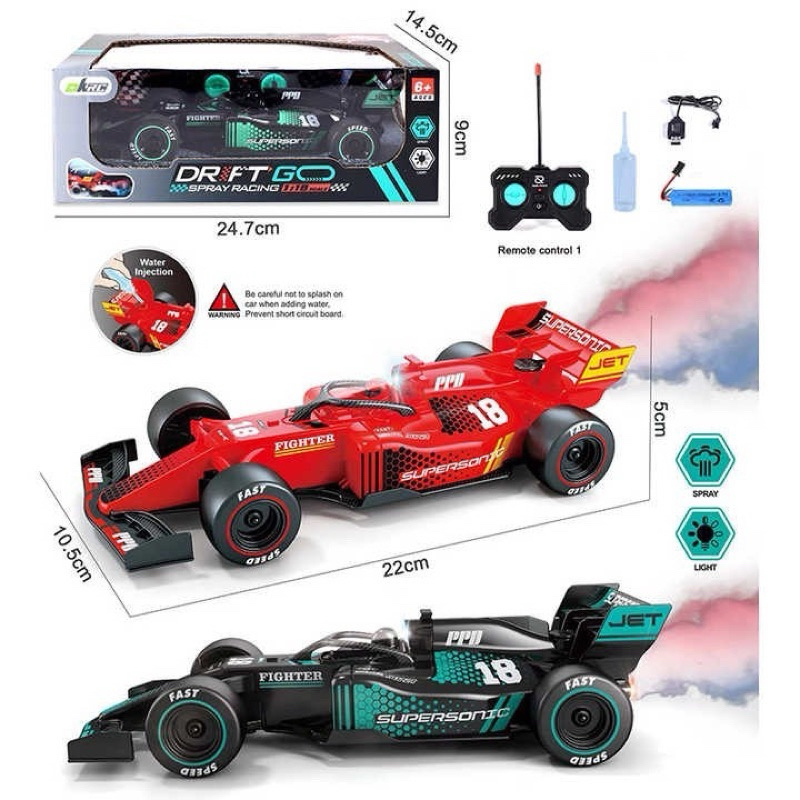 Jual Mobil Rc Remot Control Formula 1 Asap Drift Go Spray Racing F1 ...
