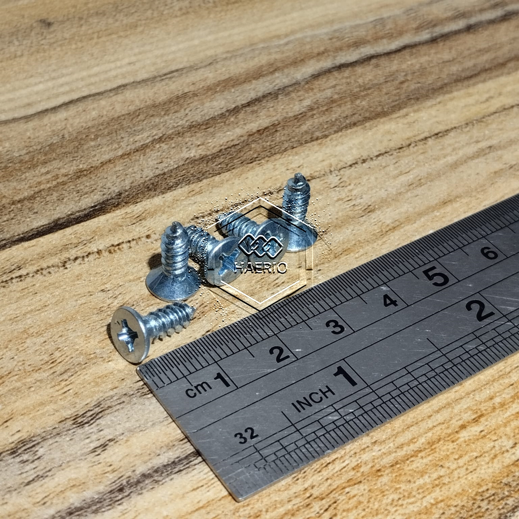 Jual SEKRUP SKRUP FH FAB F+AB TAPPING 8X1/2 PANJANG 1,2CM TAPING SCREW ...