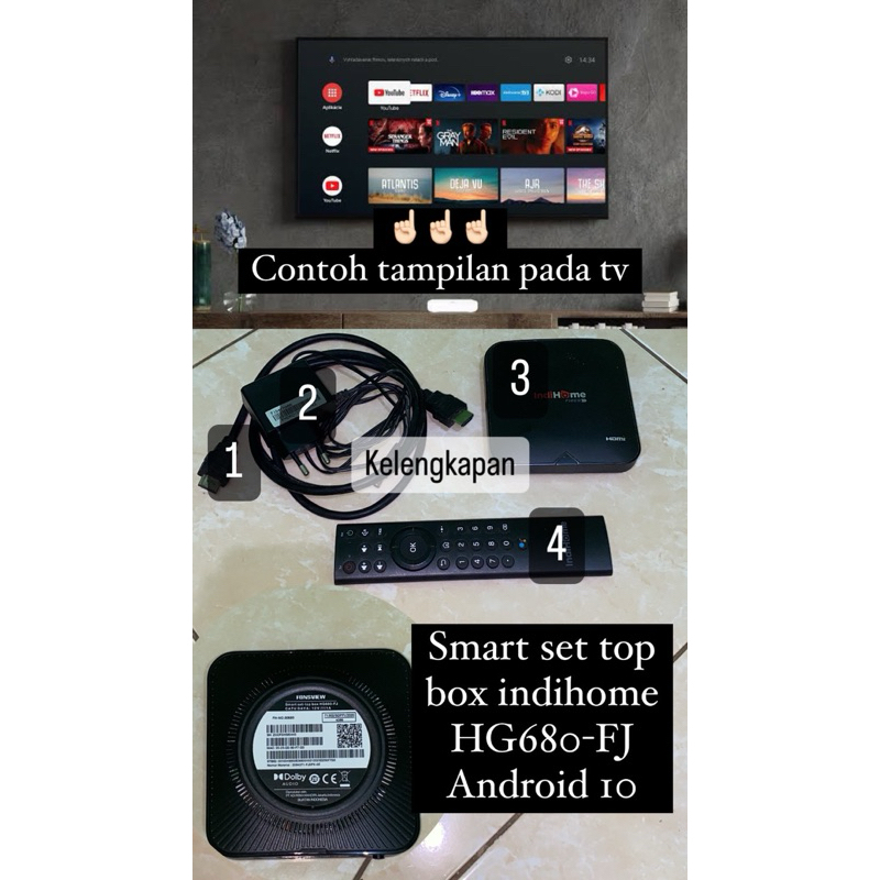 Jual set top box / stb android 10 indih*me bekas / second hg680-fj ...