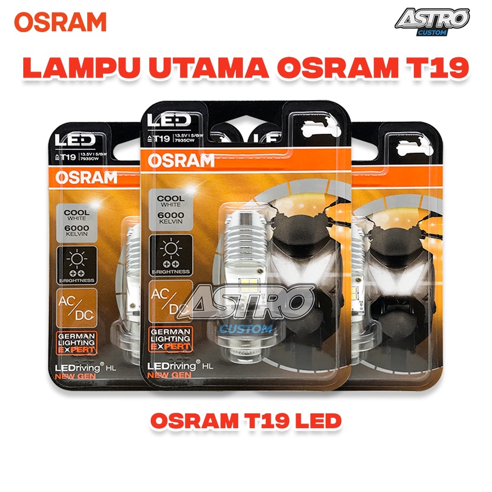 Jual PRODUCT TERPOPULER OSRAM Lampu Utama Motor NEW GEN LED PUTIH Plug N Play Semua Type Motor ...