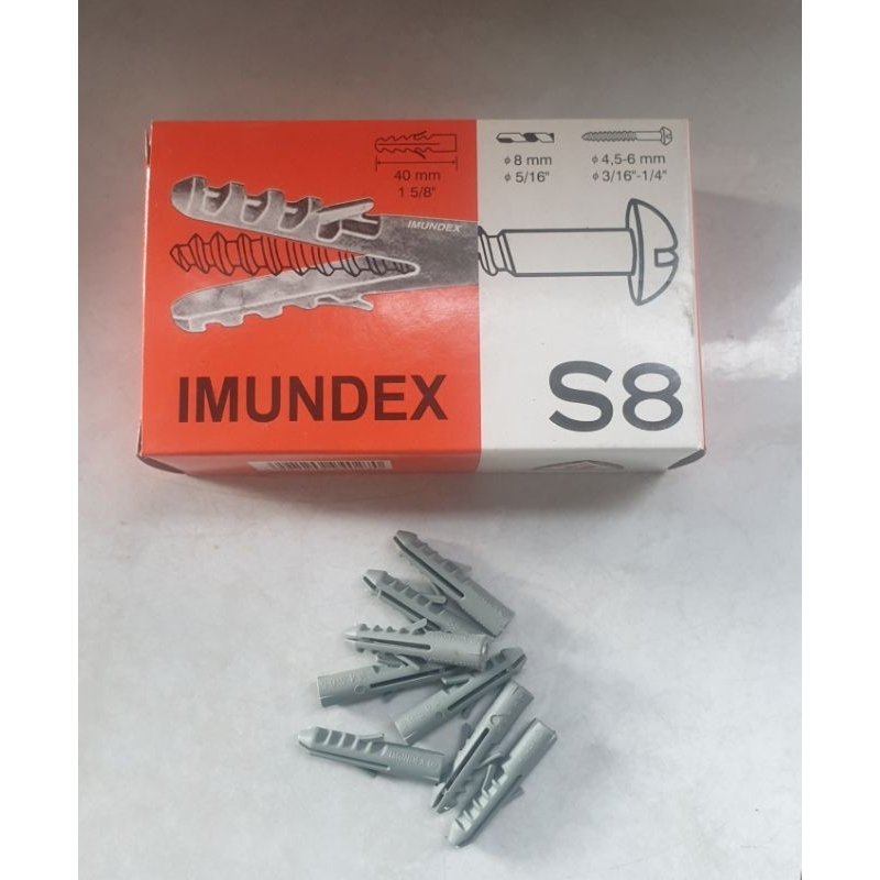 Jual Viser plastik pengait sekrup dalam tembok imundex S8 | Shopee Indonesia