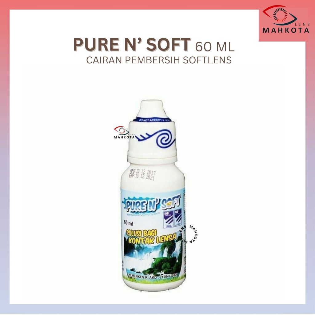 Jual CAIRAN SOFTLENS PURE N SOFT 60 ML / AIR PEMBERSIH SOFTLEN 60ML ...