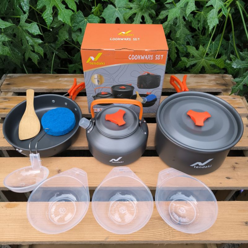 Jual Tendaki Cooking Set - DS 308 Cookware Set Alat Masak Camping ...