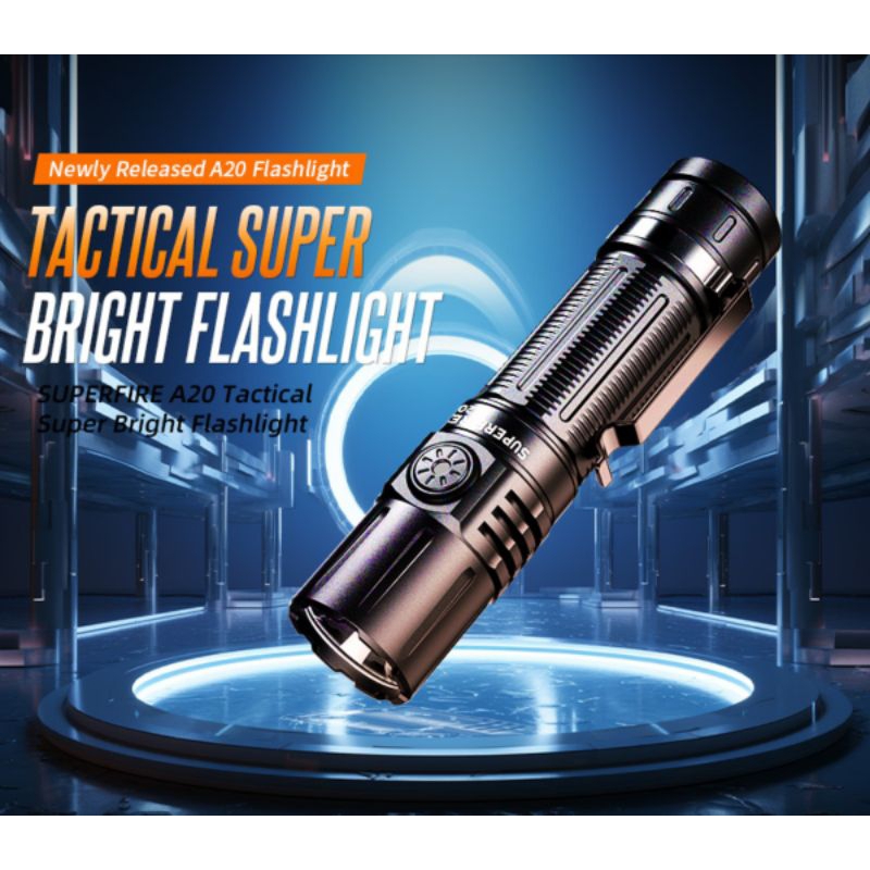 Jual Senter Tactical Superfire A20 Led SST40 1700 Lumens Type C ...
