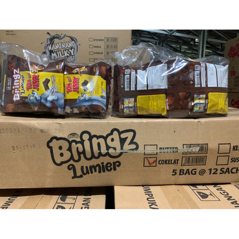Jual Bringz Lumier Cookies Rasa Cokelat Kemasan 1 plastik isi 12 ...