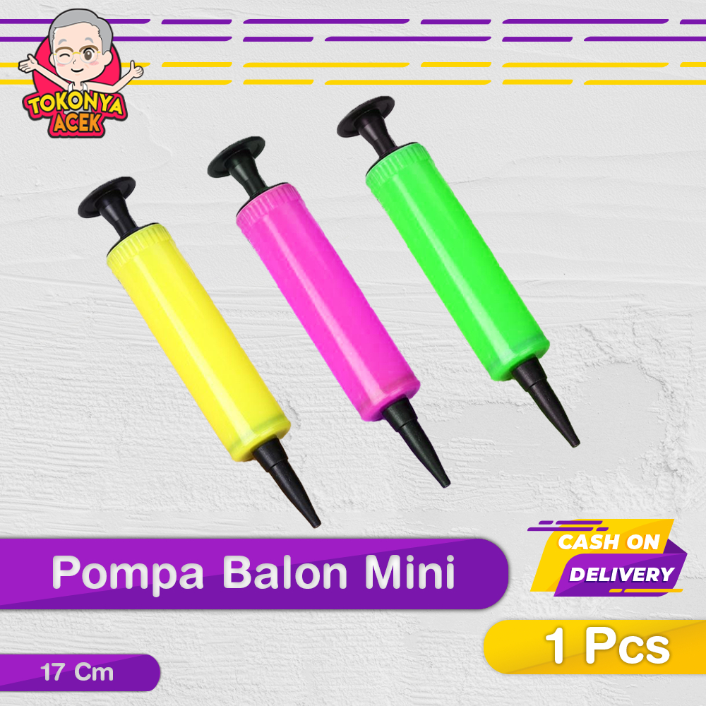Jual POMPA BALON TANGAN MANUAL MINI PORTABLE / ALAT POMPA TIUP ANGIN ...