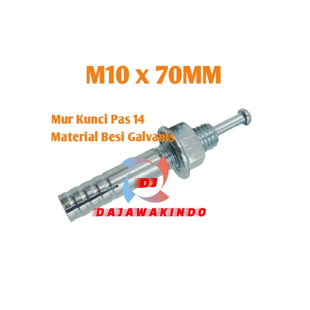 Jual High Angkur M10 x 70 / High Anchor / Dynabolt Ketok / Hit Anchor ...