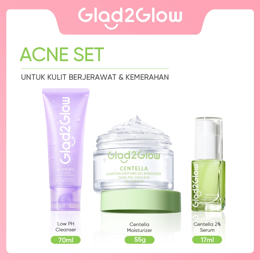 Jual 【PRE-ORDER】SPECIAL BUNDLE 3in1 Glad2Glow 3pcs Paket Skincare ...