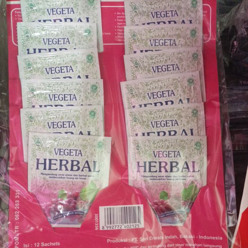 Jual Vegeta Herbal (12 Sachet) | Shopee Indonesia