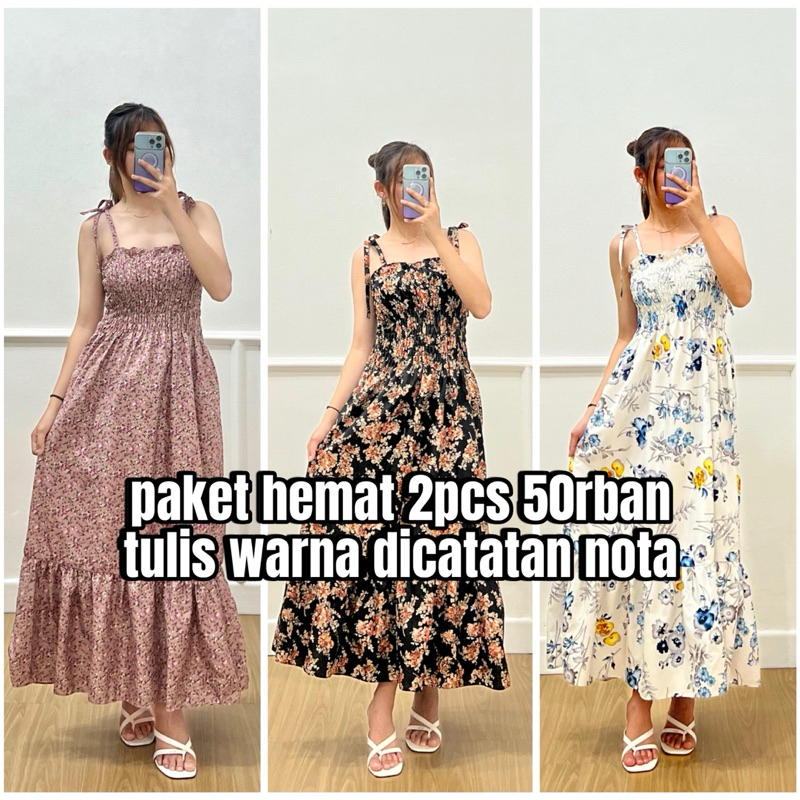 Jual RD FASHION - PAKET HEMAT 2PCS DRESS CANDAKENSI / Dress bumil ...