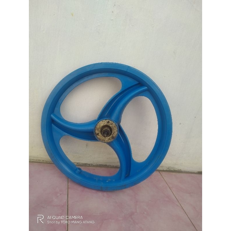 Jual Velg Kipas sepeda ukuran 16 depan saja fiber tebal BLUE NOS ...