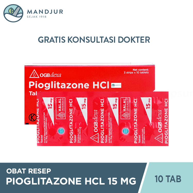 Jual Pioglitazone HCl 15 Mg 10 Tablet | Shopee Indonesia