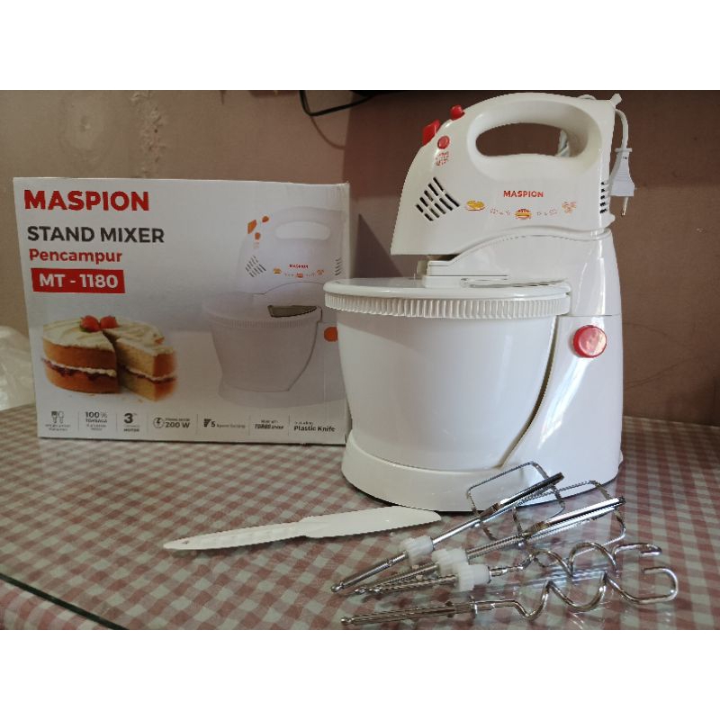 Jual Stand Mixer Maspion SM MT1180 Putih 3 liter Baru | Shopee Indonesia