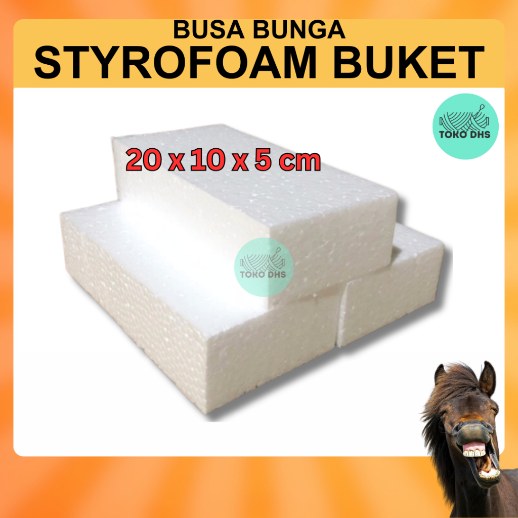 Jual Busa Buket Bunga Putih / Floral Foam Styrofoam | Shopee Indonesia
