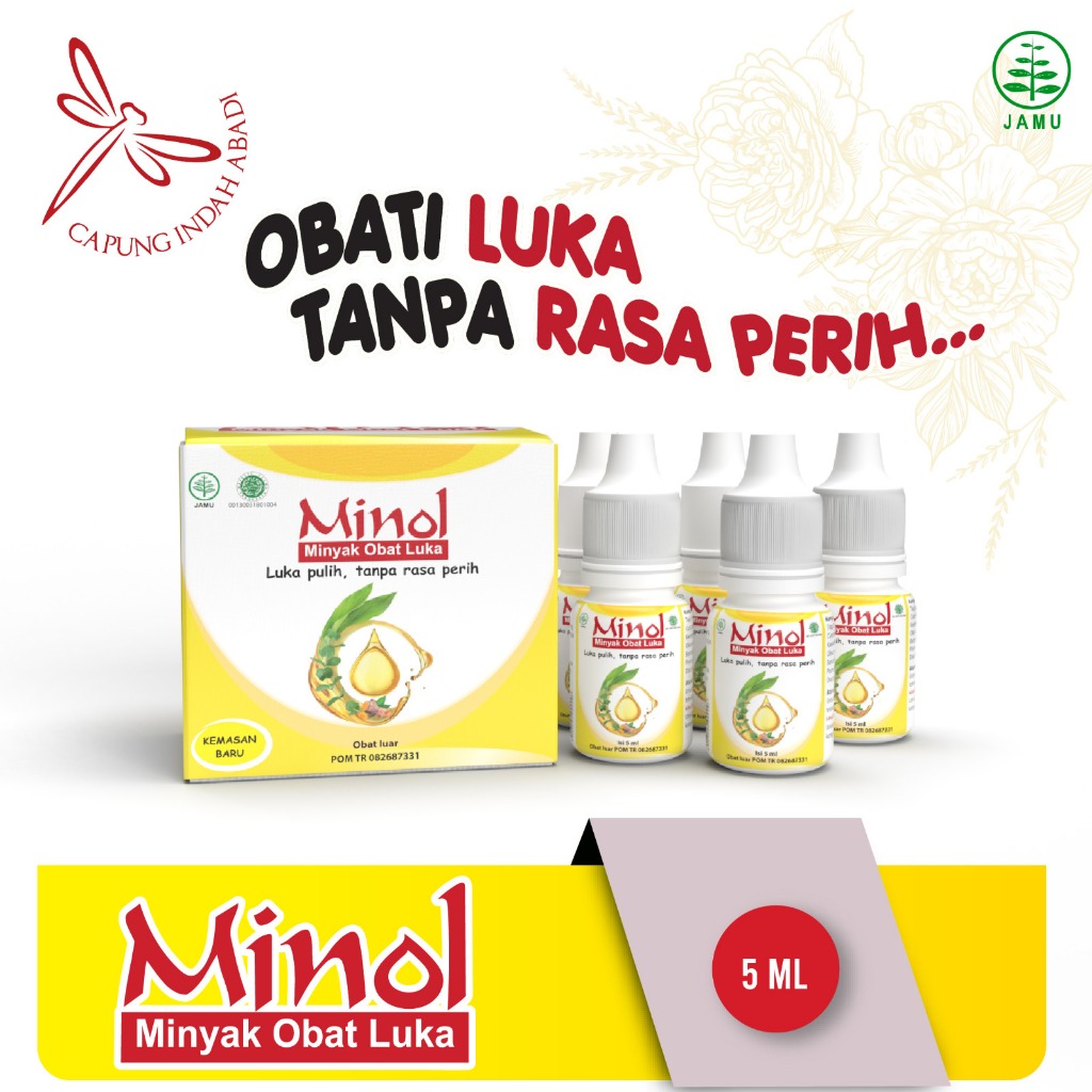 Jual Minol 5 ML Obat Luka Tanpa Rasa Perih | Shopee Indonesia