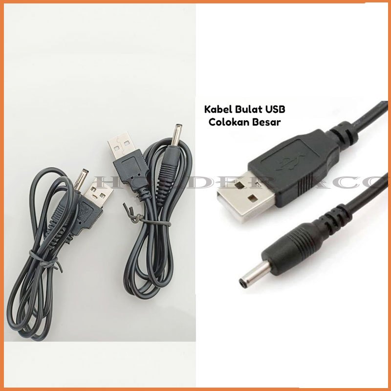 Jual HA Kabel Usb Cas Charger Buat For HP Jadul / Senter Swat Kipas ...