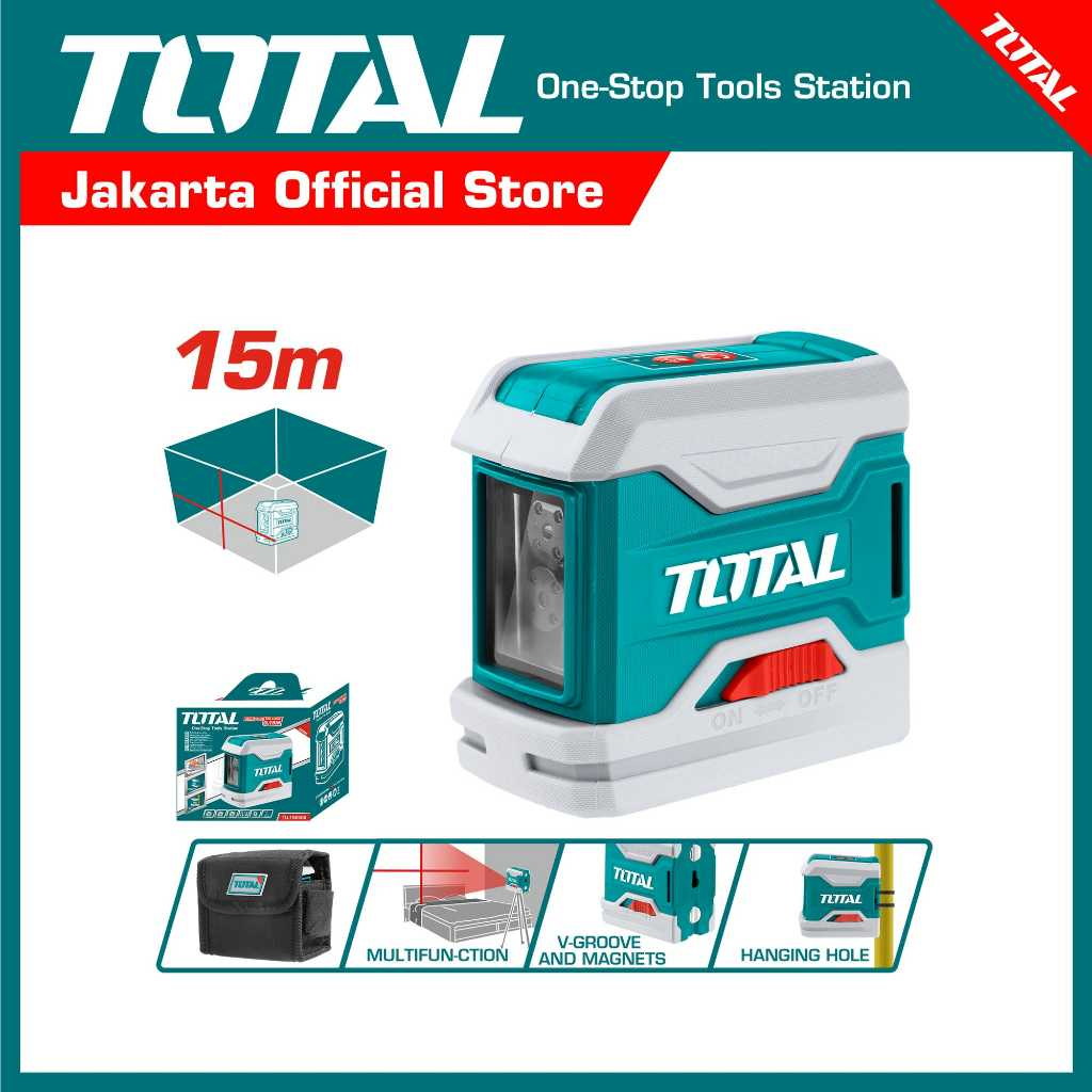 Jual TOTAL Self-leveling line laser TLL156506 - Laser Ukur 15m | Shopee ...