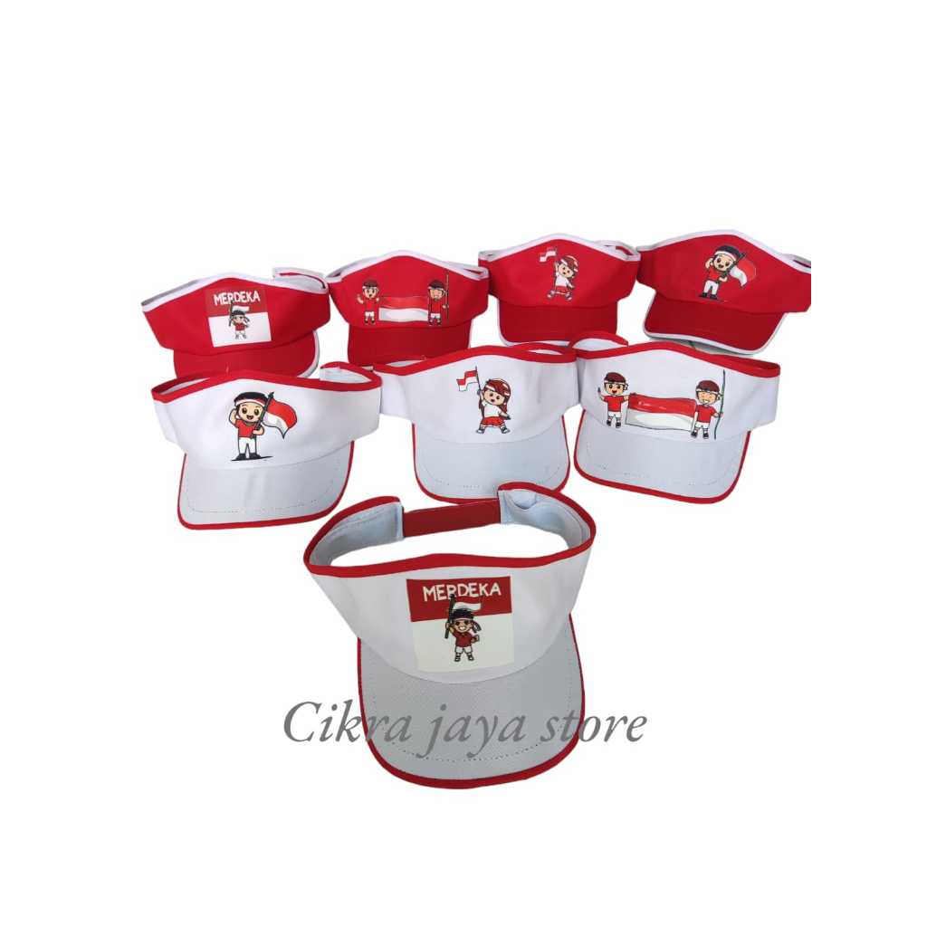 Jual Topi Merah Putih Anak/Topi Agustusan Anak/Topi Bolong/Topi golf ...