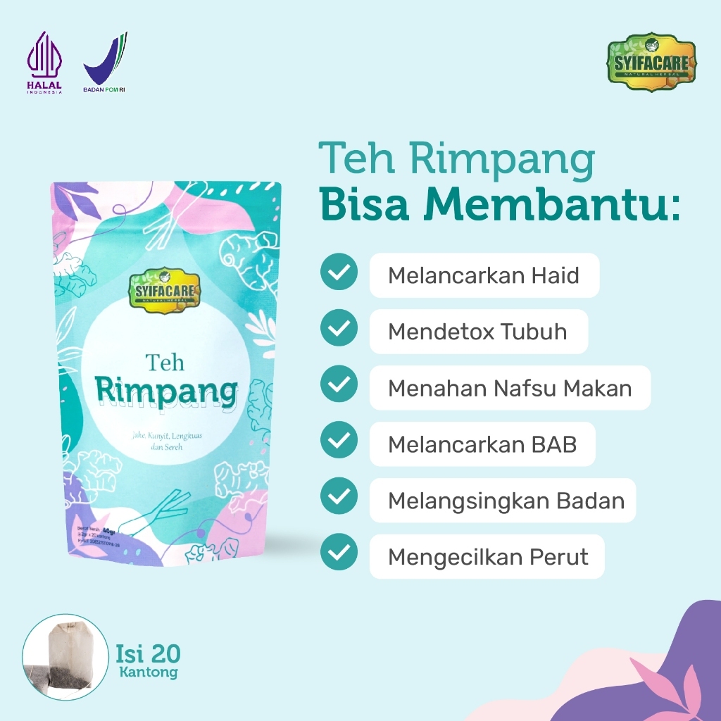 Jual Teh Rimpang - Teh Celup Rempah | Teh Celup Rimpang JSR | Teh Diet ...