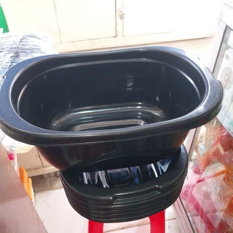 Jual bak oval warna hitam serba guna bahan plastik tebal | Shopee Indonesia