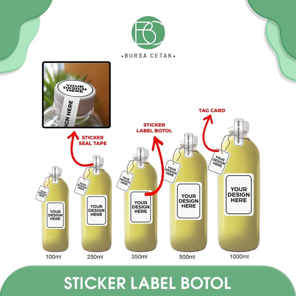 Jual BURSA CETAK - Paket Cetak Sticker Label Untuk Branding Kemasan ...