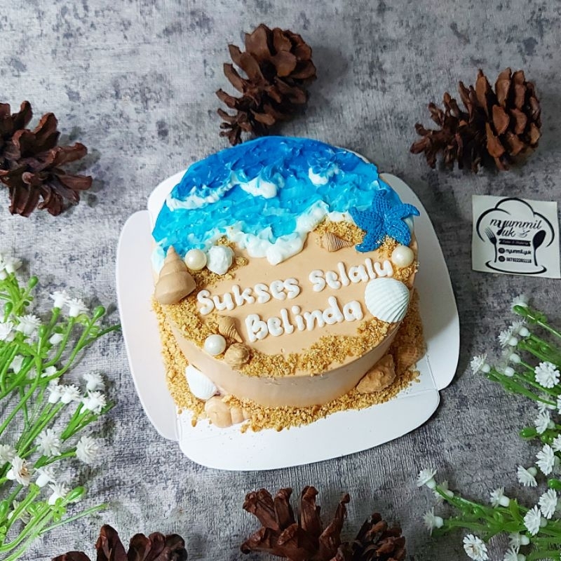Jual Bisa DADAKAN / Bentocake Beach / Lunch Box Cake Pantai / Mini Cake ...