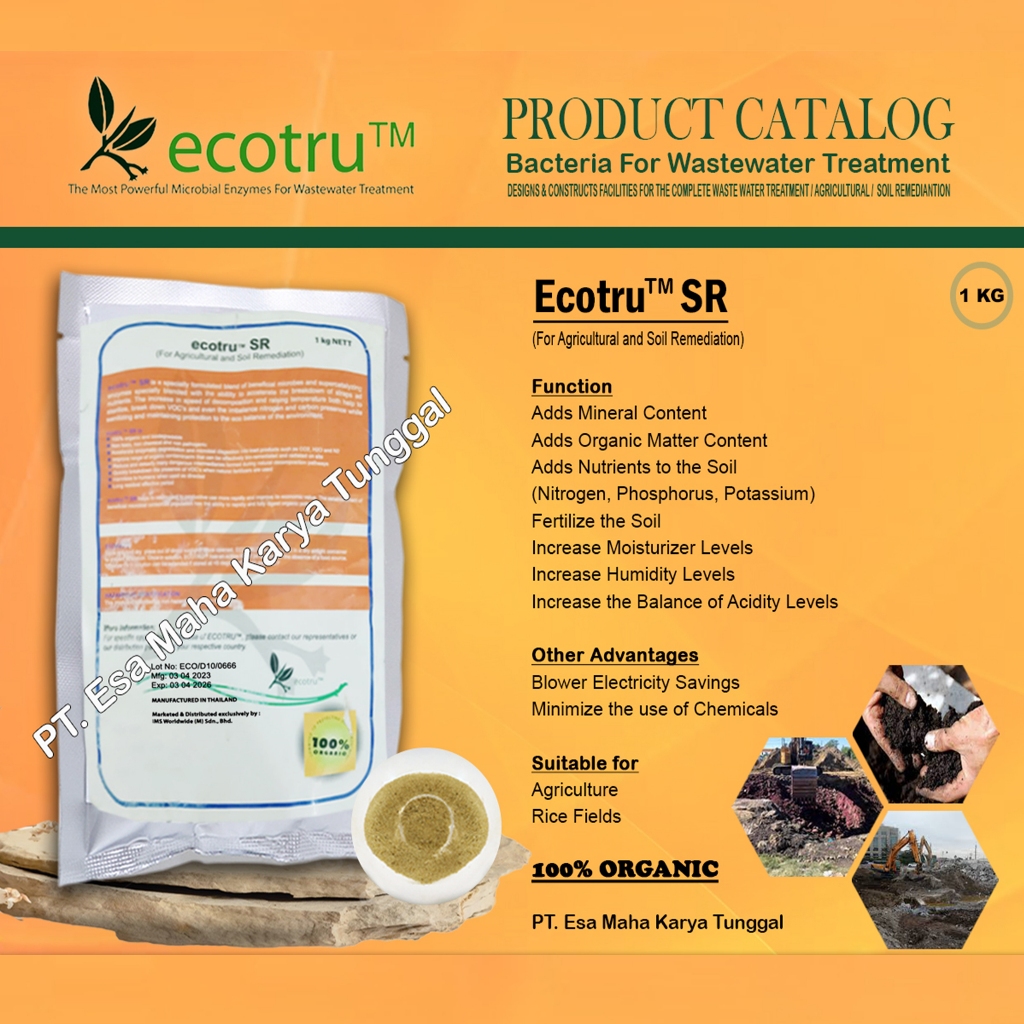 Jual Bakteri ECOTRU SR - Naikkan UNSUR HARA, Nutrisi, Kadar Oksigen ...