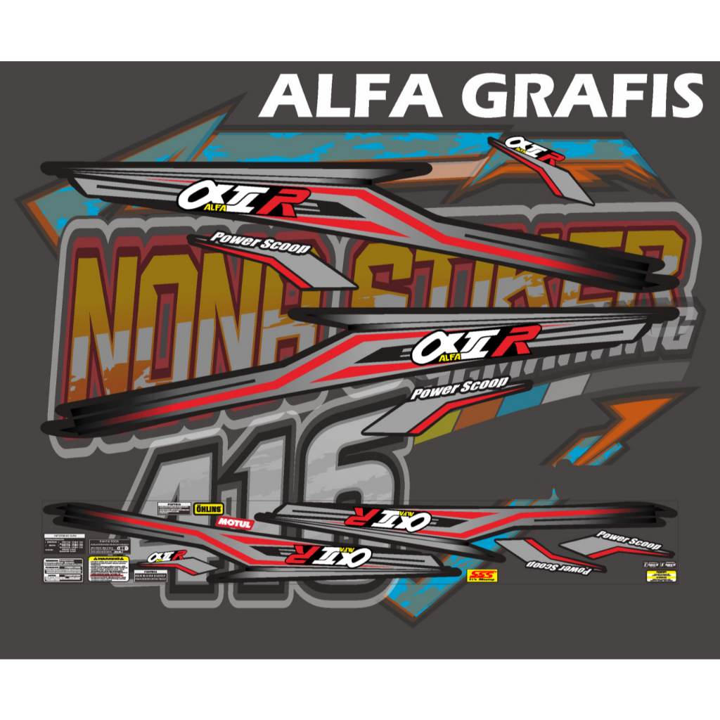 Jual STIKER STRIPING DECAL ALFA GRAFIS | Shopee Indonesia