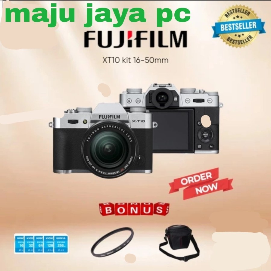 Jual Fujifilm Xt10 kit 16-50mm / Kamera Fujifilm X-T10 kit 16-50mm | Shopee Indonesia