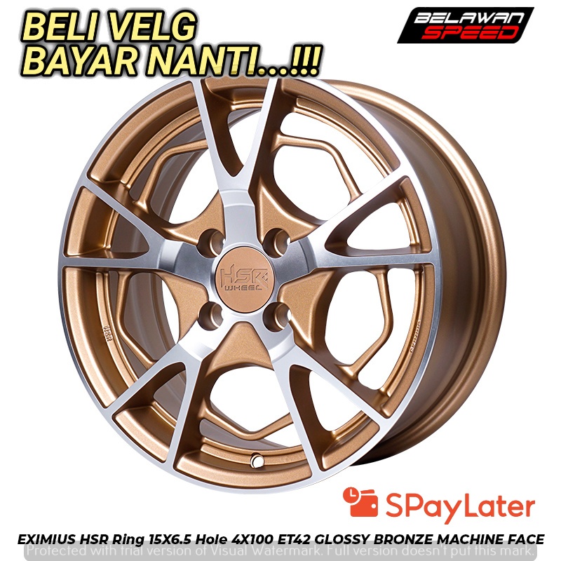 Jual PROMO!!!VELG MOBIL HSR EXIMIUS RING 15 PCD 4X100 UNTUK YARIS JAZZ VIOS WULING AIR EV MIRAGE ...